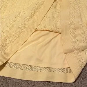 Ralph Lauren | Dresses | Ralph Lauren Yellow Knit Fitandflare Dress ...